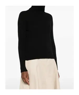 ARAGONA Roll-neck Ribbed-trim Sweater