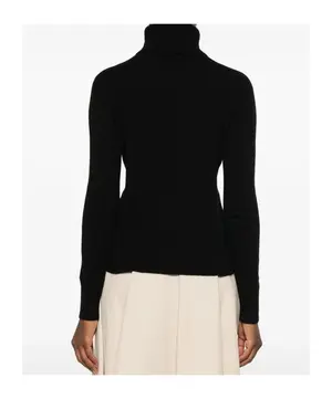ARAGONA Roll-neck Ribbed-trim Sweater