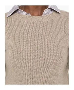 ARAGONA Long-sleeve Ribbed-knit Sweater