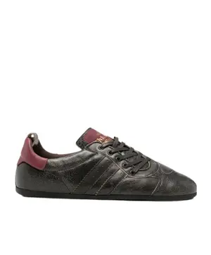 VIVIENNE WESTWOOD Distressed Lace-up Low-top Sneakers - Dark Black