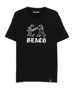 Palm Angels Short-sleeved T-shirt - Black