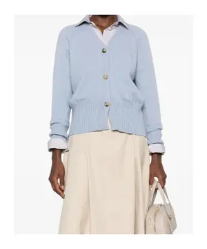 ARAGONA V-neck Ribbed-knit Cardigan
