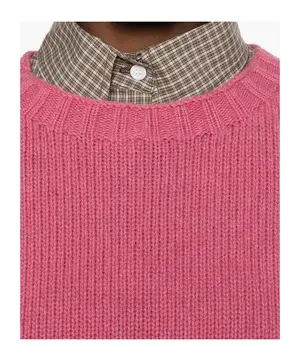 ARAGONA Ribbed-knit Crew-neck Sweater