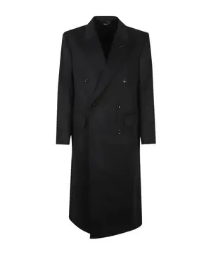 TOM FORD Double-breasted Coat - Black