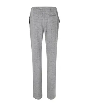 TOM FORD Jacquard Drawstring Trousers With Plaid Pattern