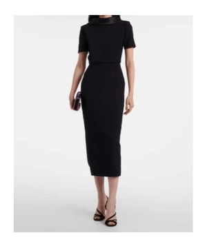 Roland Mouret Crepe Midi Dress