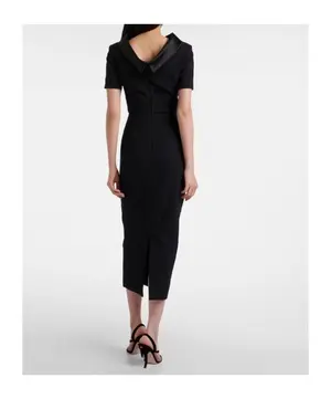 Roland Mouret Crepe Midi Dress