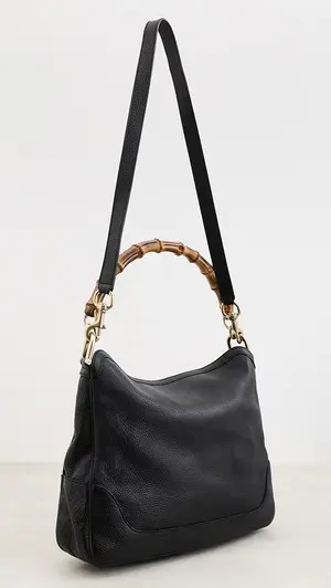 Gucci Leather Diana Bamboo Hobo Bag