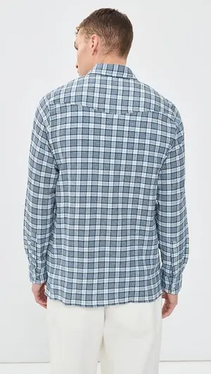 Officine Générale Arsene Waffled Button Down Shirt