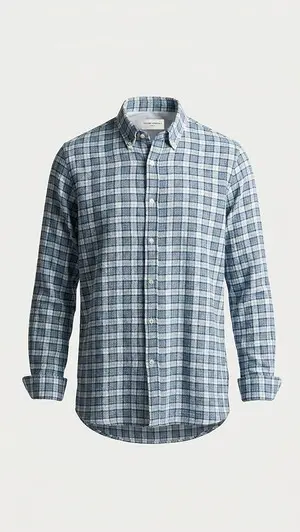 Officine Générale Arsene Waffled Button Down Shirt