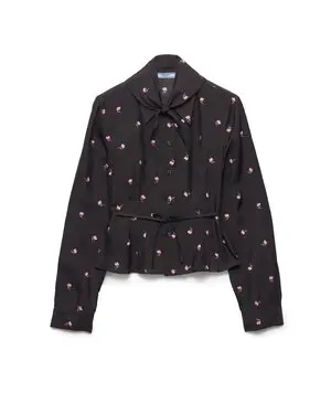 Prada Washed Silk Shirt - Pink