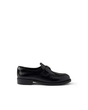 Prada Brushed Leather Loafers