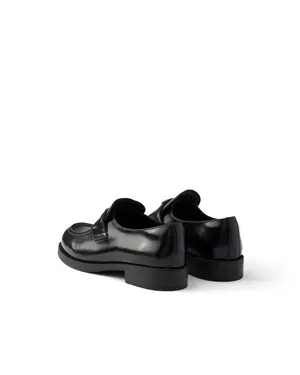 Prada Brushed Leather Loafers
