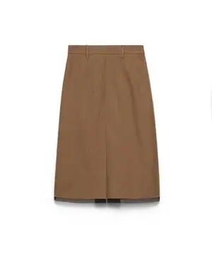 Prada Wool Midi-skirt - Brown