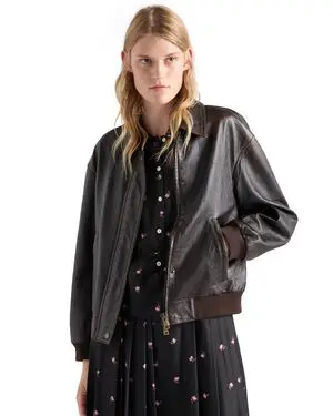 Prada Floral Print Washed Silk Dress