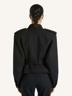 Balmain Wool Gabardine Signature Jacket