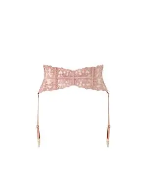 Bluebella Rosina Detachable Waspie Garter Belt Dusty Rose - Pink