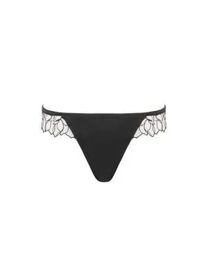 Bluebella Fern Luxury Satin Panty - Black