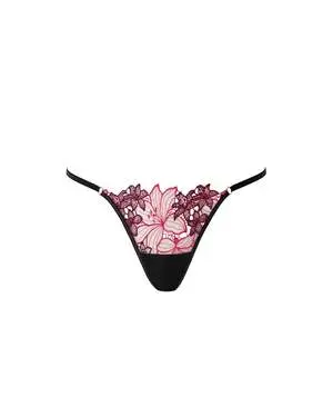 Bluebella Calantha Floral Panty Cherry Lacquer/virtual Pink - Black