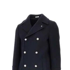 BRERAS Wool-blend Double-breasted Peacoat