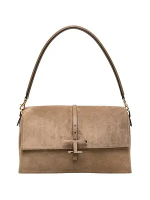 TOD'S Tse Tracollina Mosch Pccola Shoulder Bag - Brown