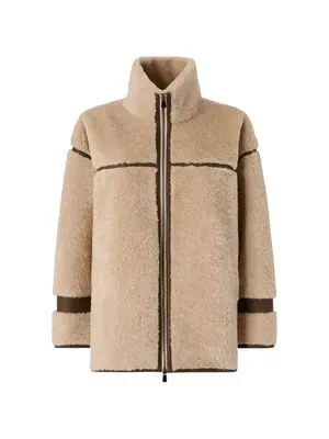 Pinko Celosia Caban Aspen Coat - Brown