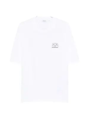Off-White Short Sleeve Arrow Skate T-shirt - White