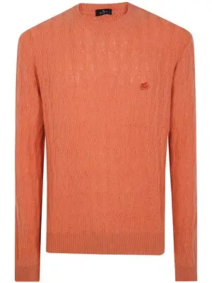 Etro Sweater Cashmere "round Neck - Yellow