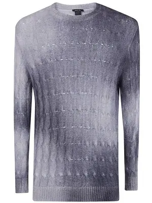 Avant Toi Sweater Gradient Effect "cashmere And Silk Pullover - White
