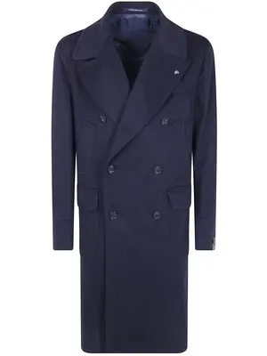Tagliatore Coat Wool "c Sherry" Blue