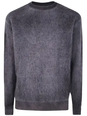 Avant Toi Sweater Tonal Degradé "round Neck Pullover - Red