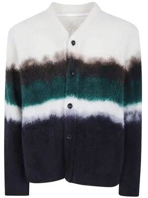 Sacai Sweater Dyed Knit Cardigan "chusen - Black