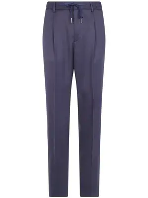 Tagliatore Trousers Wool Blend "p Clapton - Blue