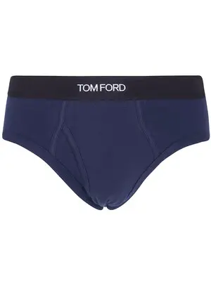 TOM FORD UNDERWEAR Underwear Cotton Stretch Jersey Brief - Blue