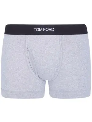 TOM FORD UNDERWEAR Boxer Brief Cotton Stretch Jersey - Gray