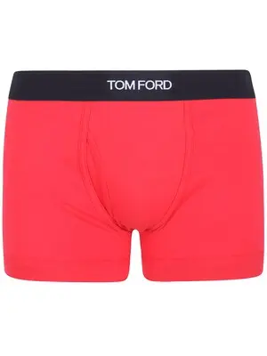 TOM FORD UNDERWEAR Boxer Brief Cotton Stretch Jersey - Red