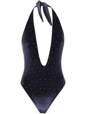 BALMAIN BEACHWEAR Swimsuit Dots One Piece - Black