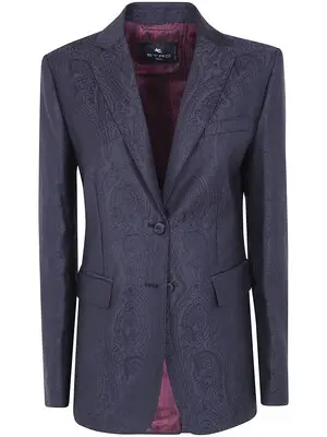 Etro Jacket Classic Blazer - Black