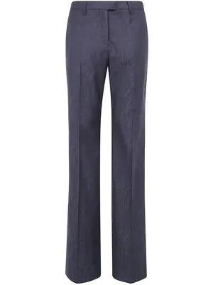 Etro Pants Straight Trousers - Black