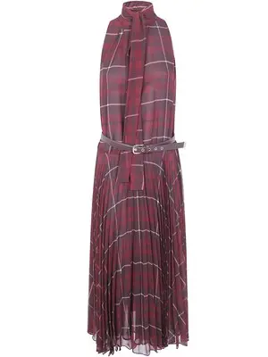 Max Mara Dress Tartan "mst Vista - Red