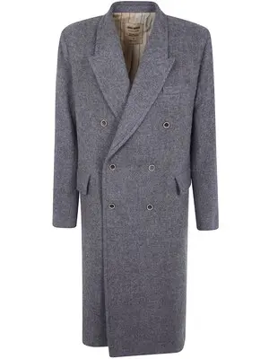 UMA WANG Coat Long Grey "riccardo - Gray