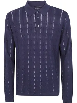 Emporio Armani Sweater Polo Neck "em006262.af29854 Ub109 Dark Navy - Blue