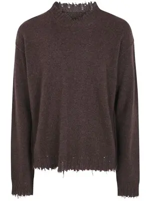 UMA WANG Distressed Cashmere Sweater