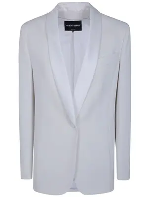 Giorgio Armani Jacket Classic Blazer - White
