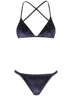 BALMAIN BEACHWEAR Bikini Triangle "balmain - Black