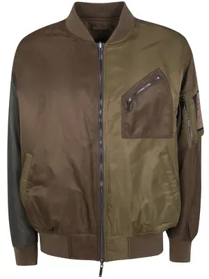 Emporio Armani Jacket Military Bomber - Brown