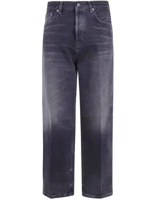 HAIKURE Jeans Cropped Loose "betty Vintage - Black