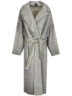 Avant Toi Coat Hand Painted Alpaca Over Coat - Green