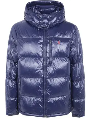 Polo Ralph Lauren Jacket Insulated Bomber "navy Glossy - Blue