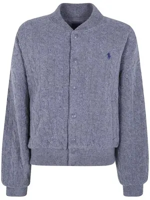 Polo Ralph Lauren Sweater Bomber Coat - Gray